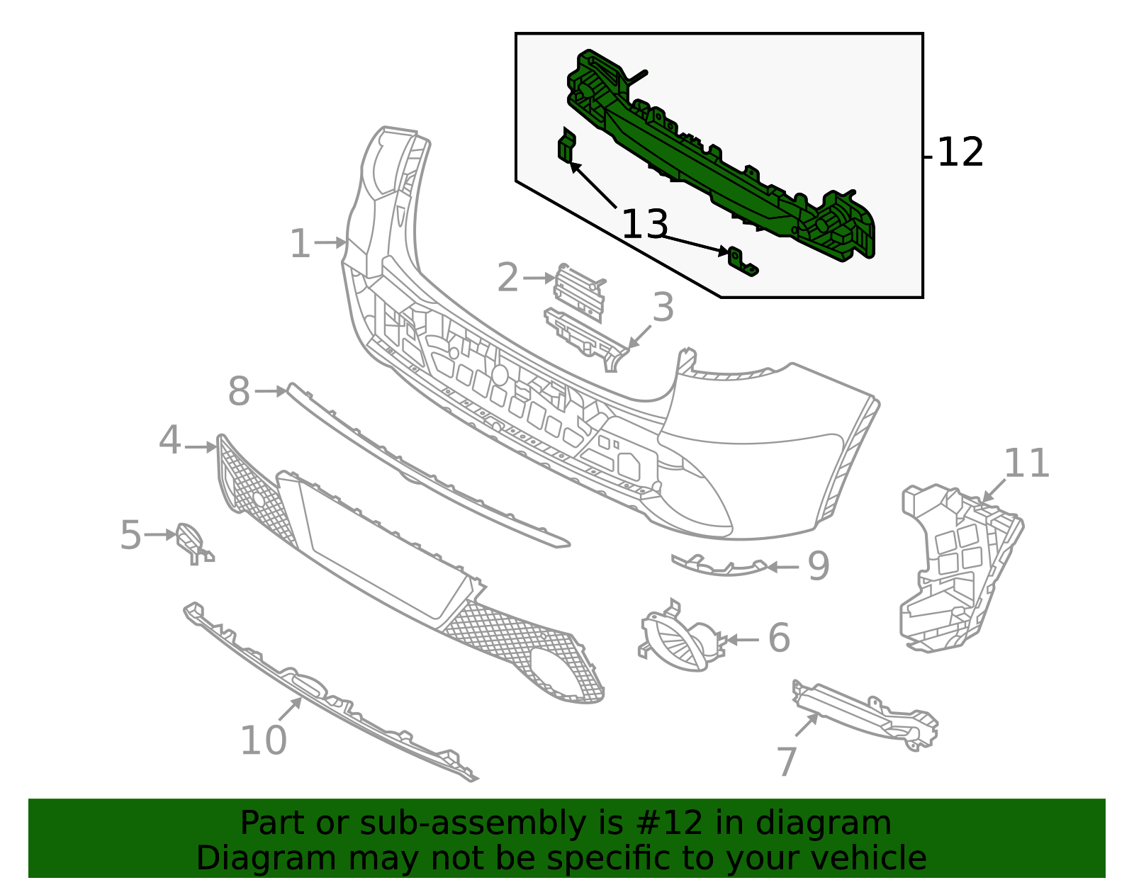 2024-2025 Genesis GV70 Impact Bar 86631-AR000 | OEM Parts Online