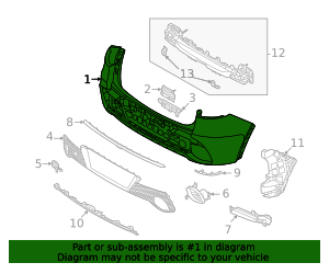 2022-2024 Genesis GV70 Bumper Cover 86610-AR080-AS | OEM Parts Online