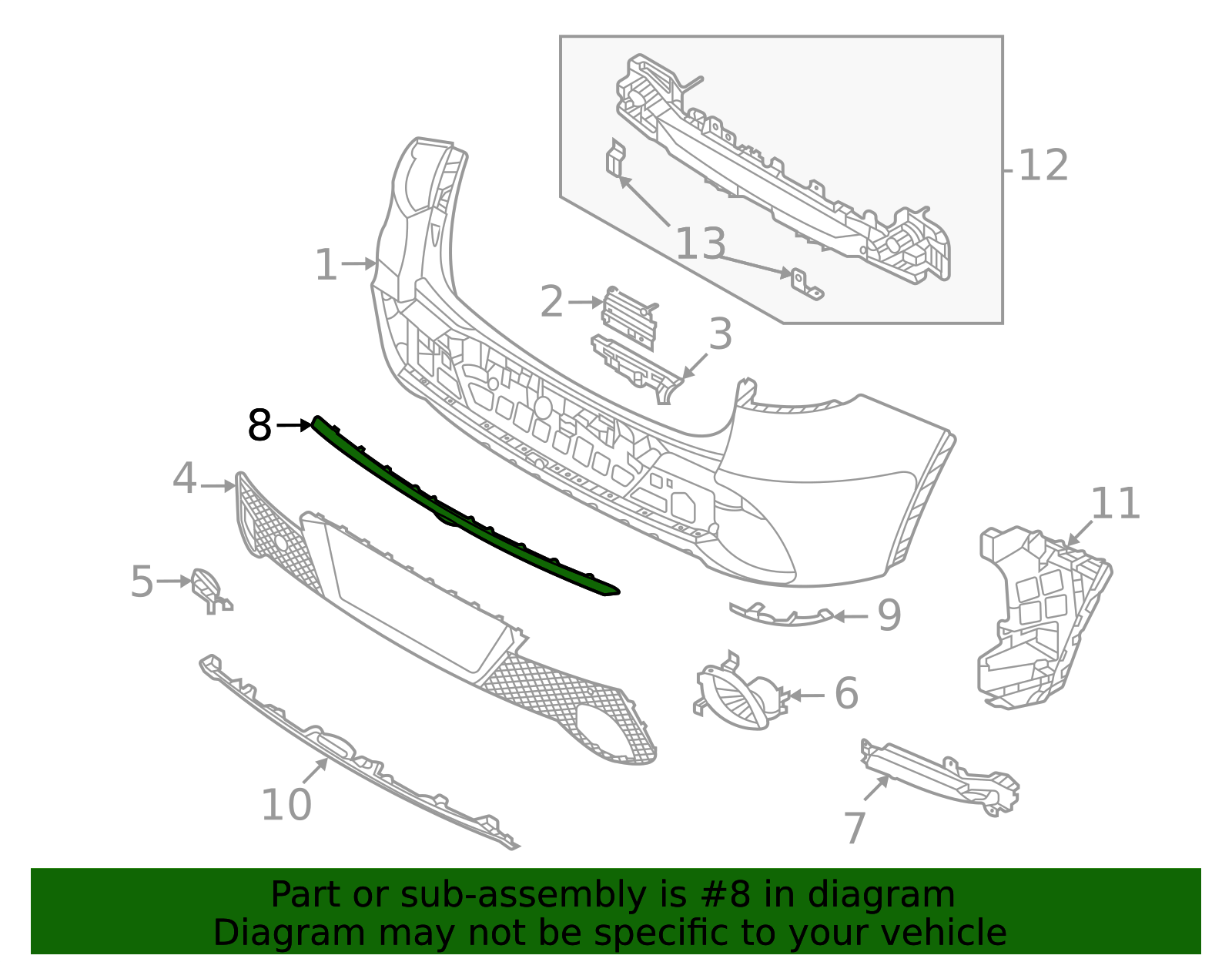 2022-2025 Genesis GV70 Center Molding 86693-AR100 | OEM Parts Online