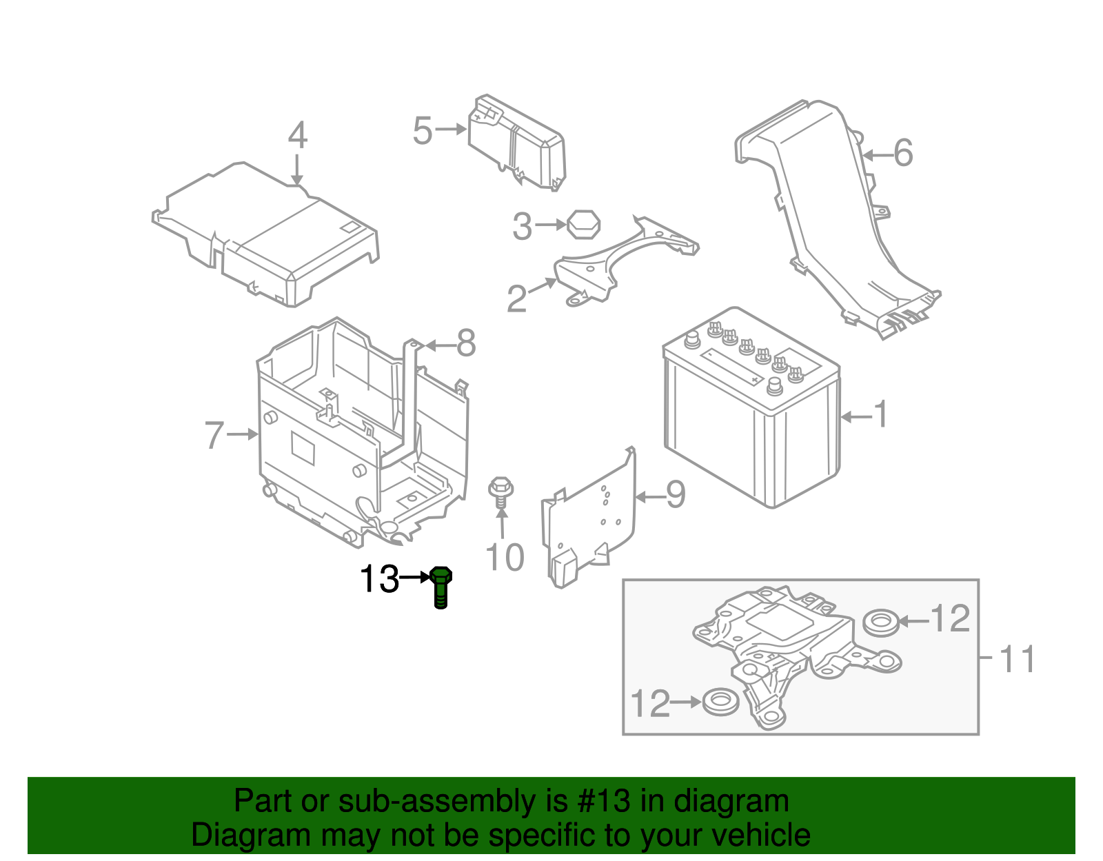 9078-60-616 - Dust Cover Bolt 1999-2015 Mazda | Florida Mazda Parts