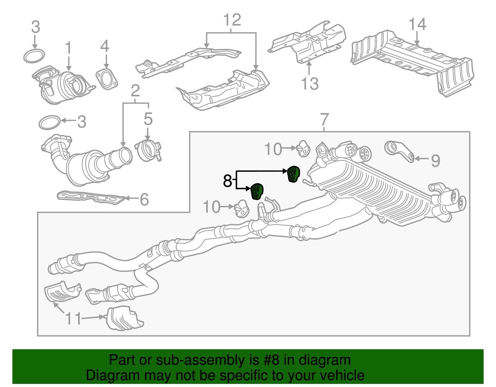 25918352 - 2008-2025 GM - Exhaust System Hanger Insulator | Partners Chevy