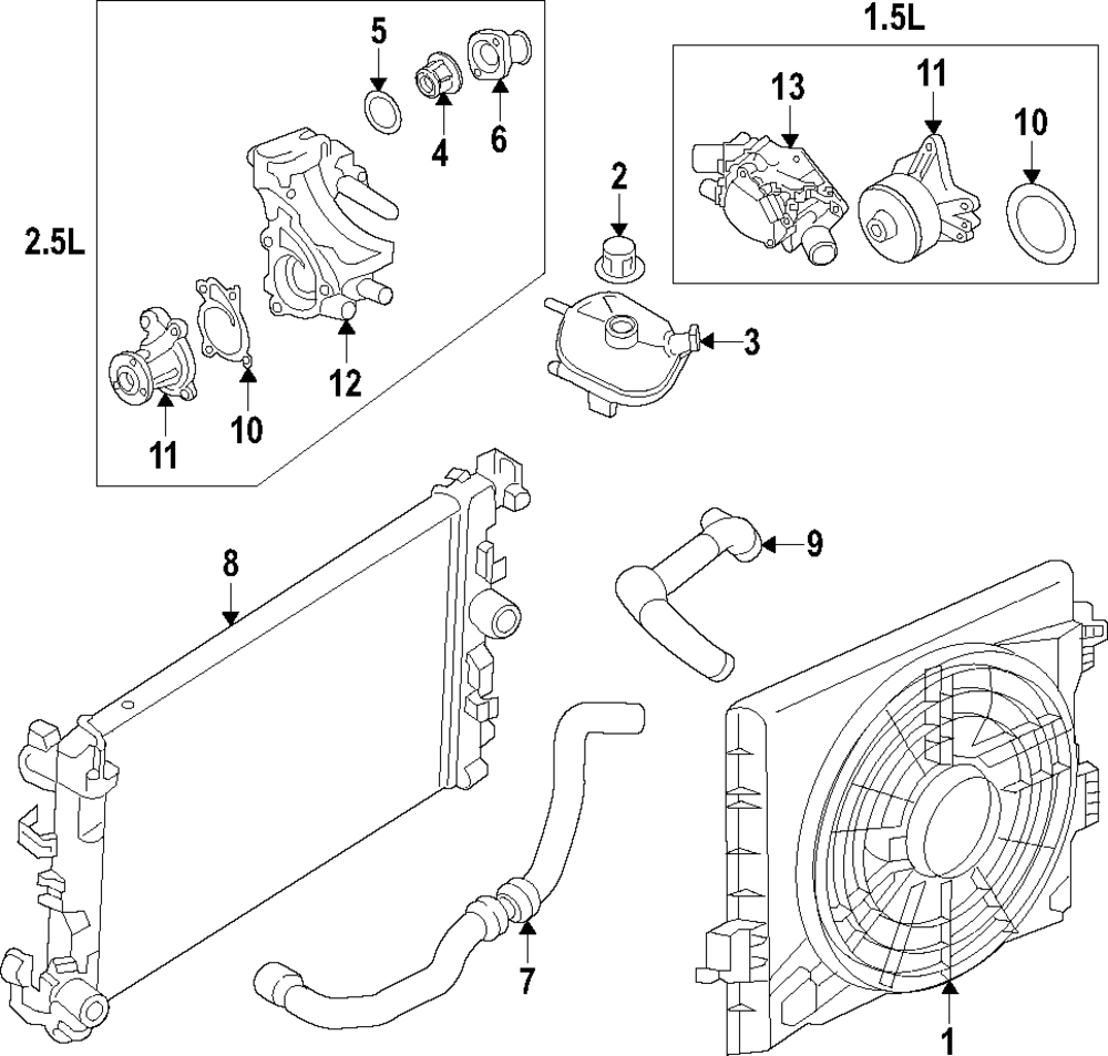 21410-6RR0B - 2021-2025 Nissan Rogue - Radiator | World OEM Parts Nissan