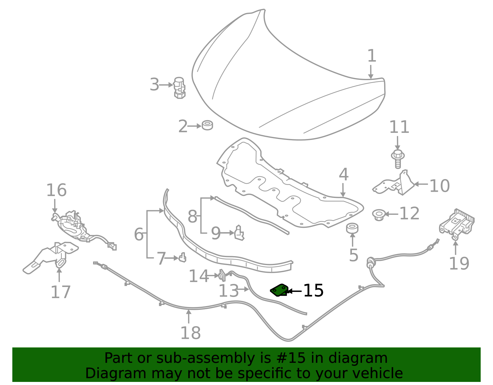 65722-EN00A - Support Rod Clamp 2013-2023 Nissan | Official Nissan ...
