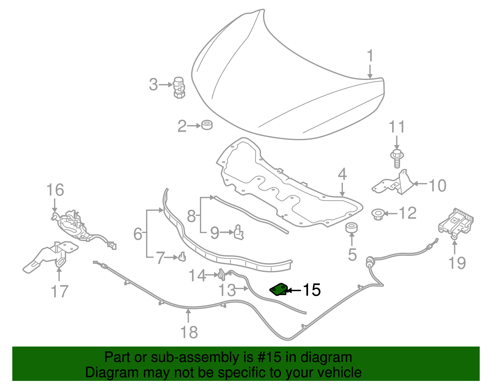 2013-2023 Nissan Support Rod Clamp 65722-EN00A | Team Nissan Inc.