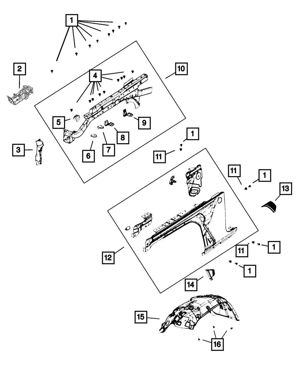 2018-2026 Jeep Fender Panel, Left 68281947AC | My Mopar Parts