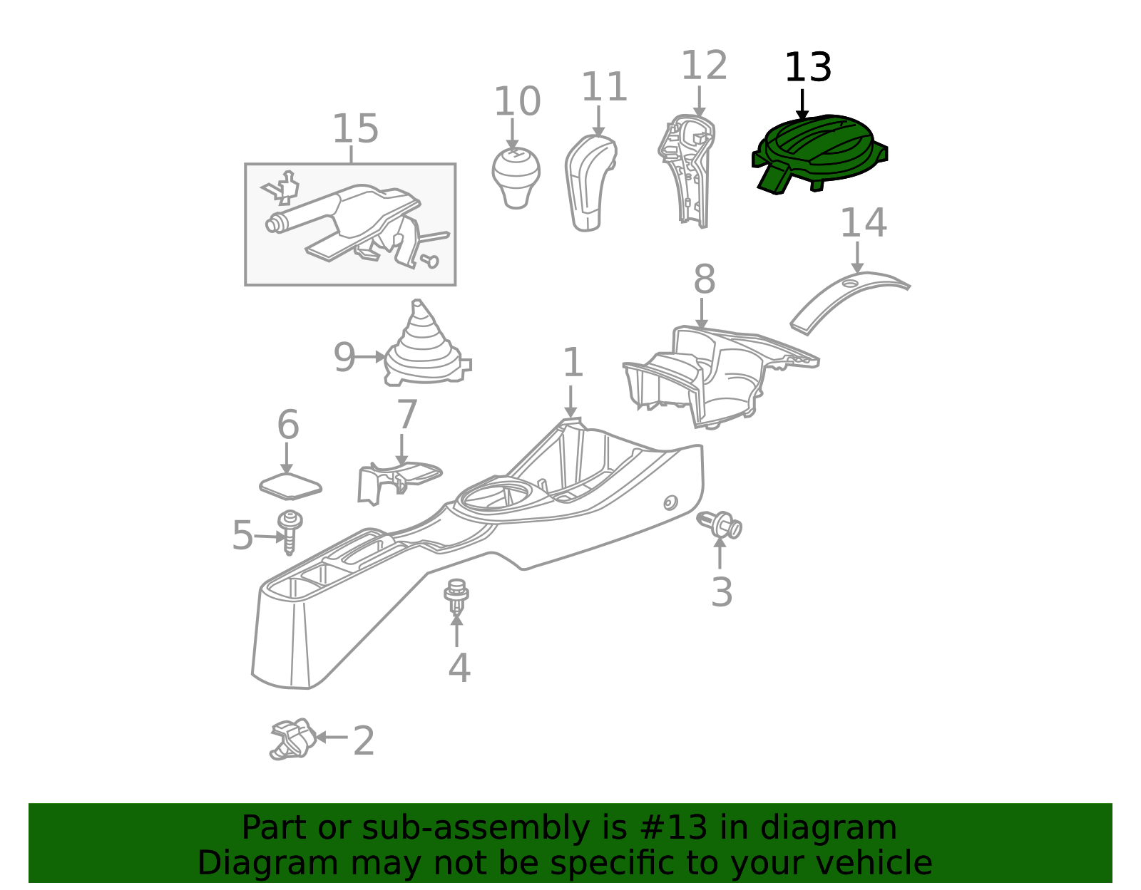 54715-TK6-L81ZA - High-Quality Automatic Transmission Shift Indicator ...