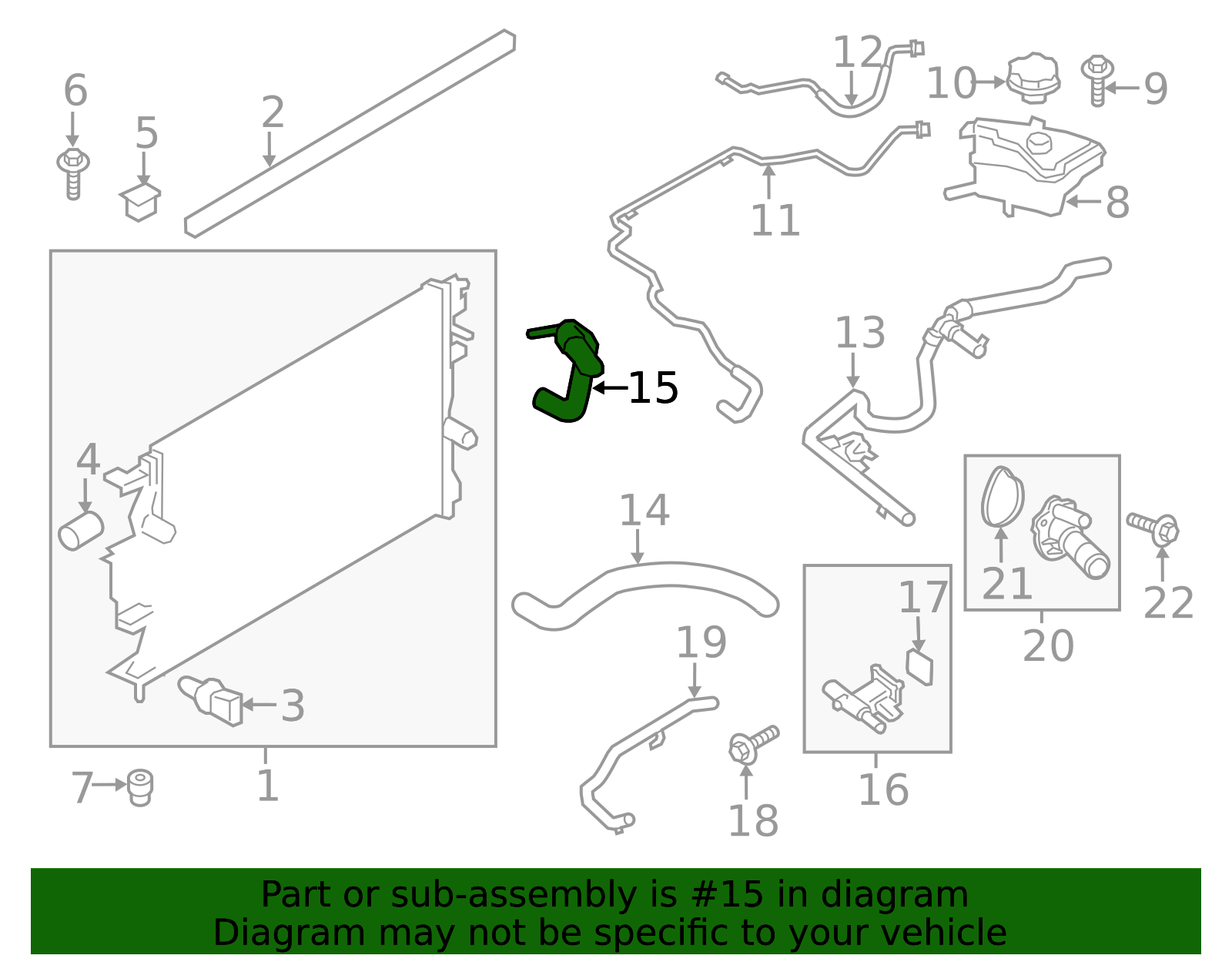 2013-2020 Ford Fusion Radiator Coolant Hose DG9Z-8286-D | OEM Parts Online