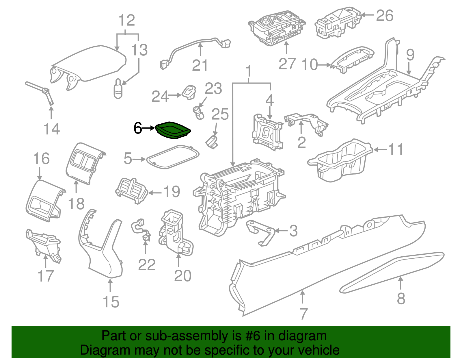 OEM 2018-2022 Honda Accord Tray 83410-TVA-A01 | Honda Automotive Parts