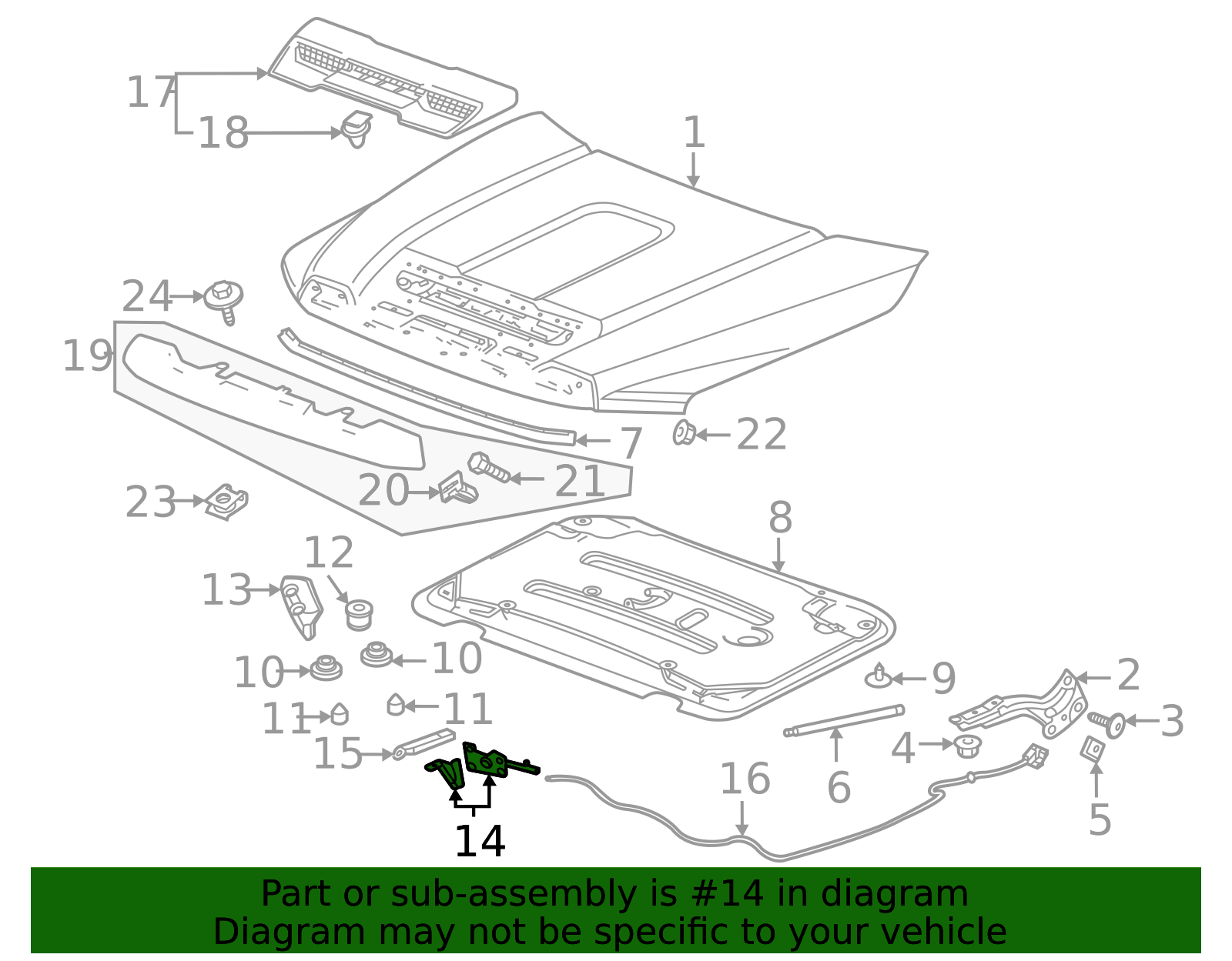 84805446 - Hood Primary and Secondary Latch 2020-2023 GM | Gateway ...