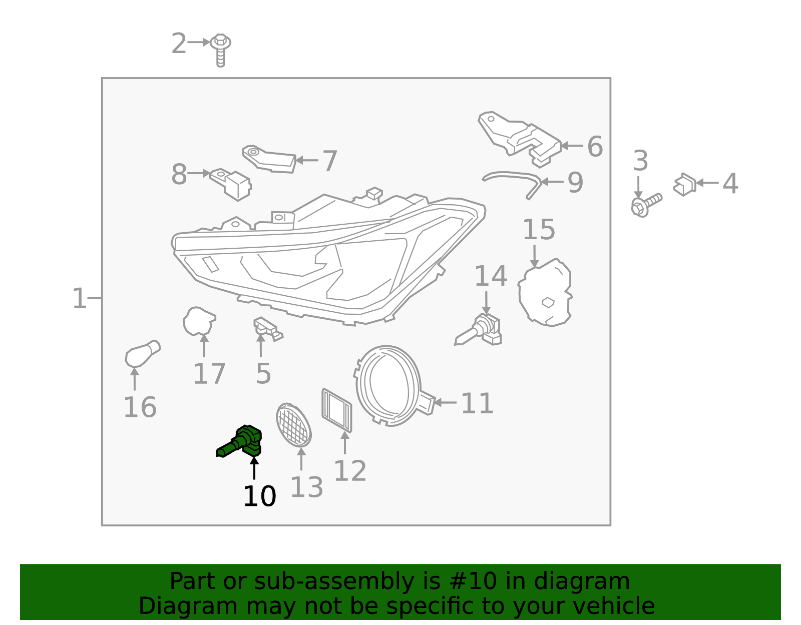 Genuine Low Beam Bulb for 2013-2023 Hyundai | Part# 18647-65009-S ...