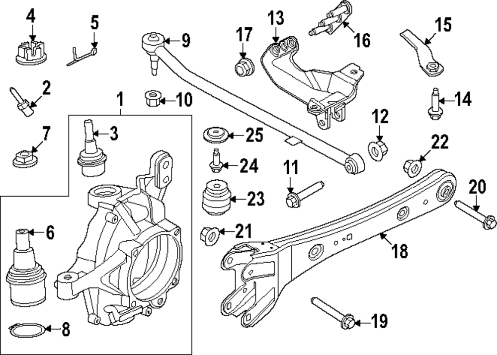 Genuine OEM Ford Part - Track Bar Bolt -W706345-S439 | Genuine OEM Ford ...