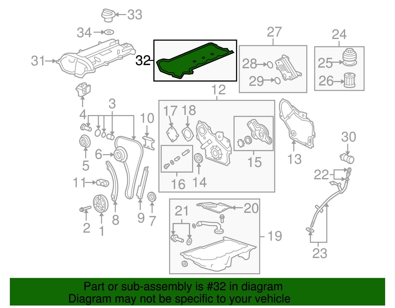 12609291 - 2007-2017 GM - Valve Cover Gasket | Partners Chevy