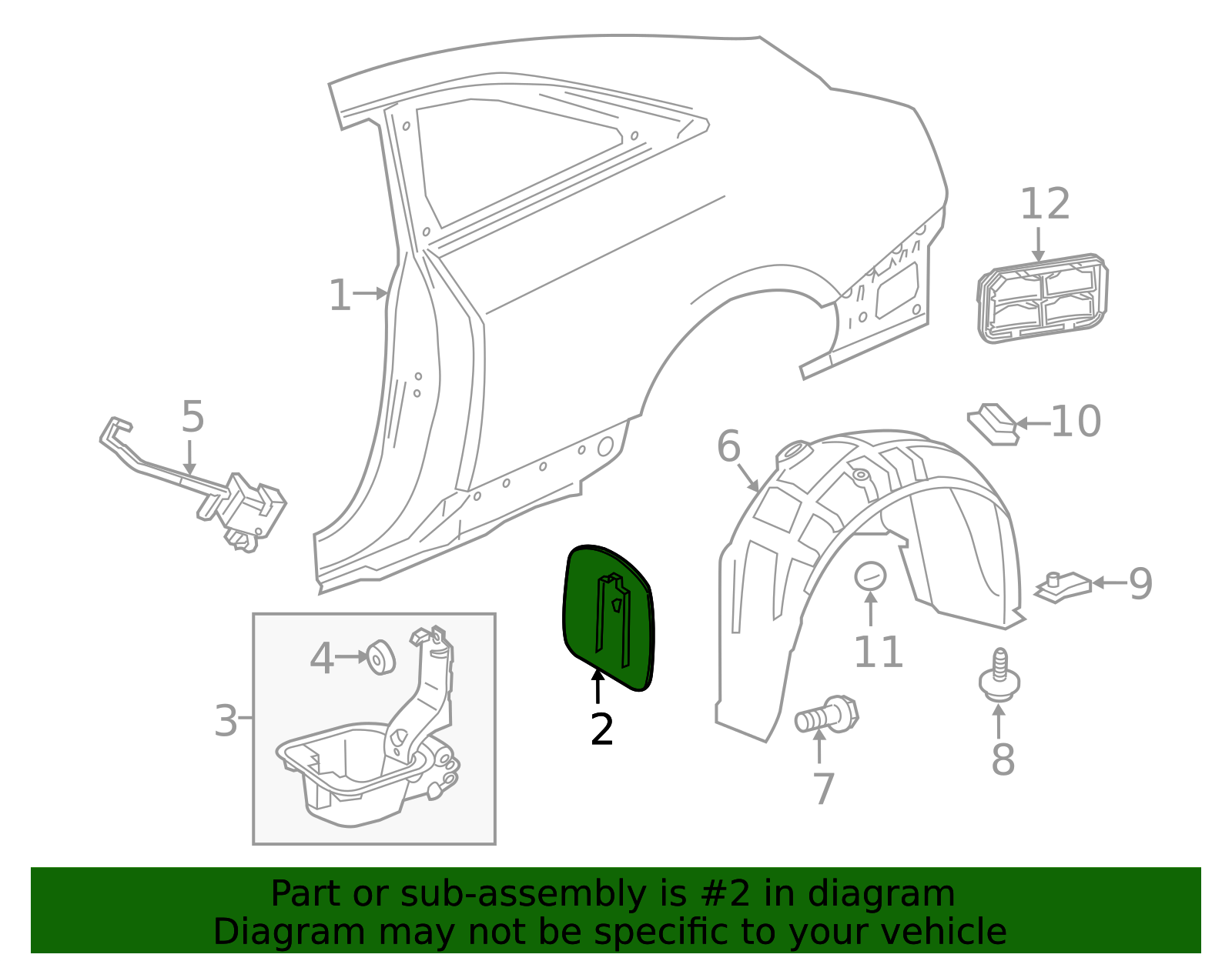 2015-2019 Cadillac ATS Primed Fuel Tank Filler Door 22938688 | OEM ...