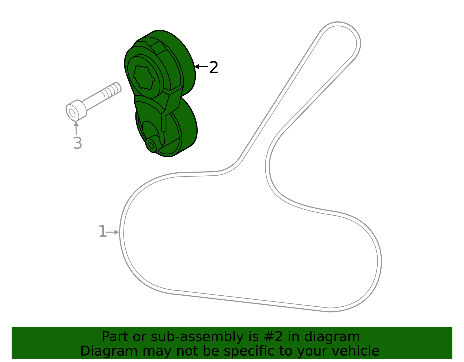 2023-2025 Nissan Belt Tensioner 11955-5TU0A | Scott Evans Nissan Parts
