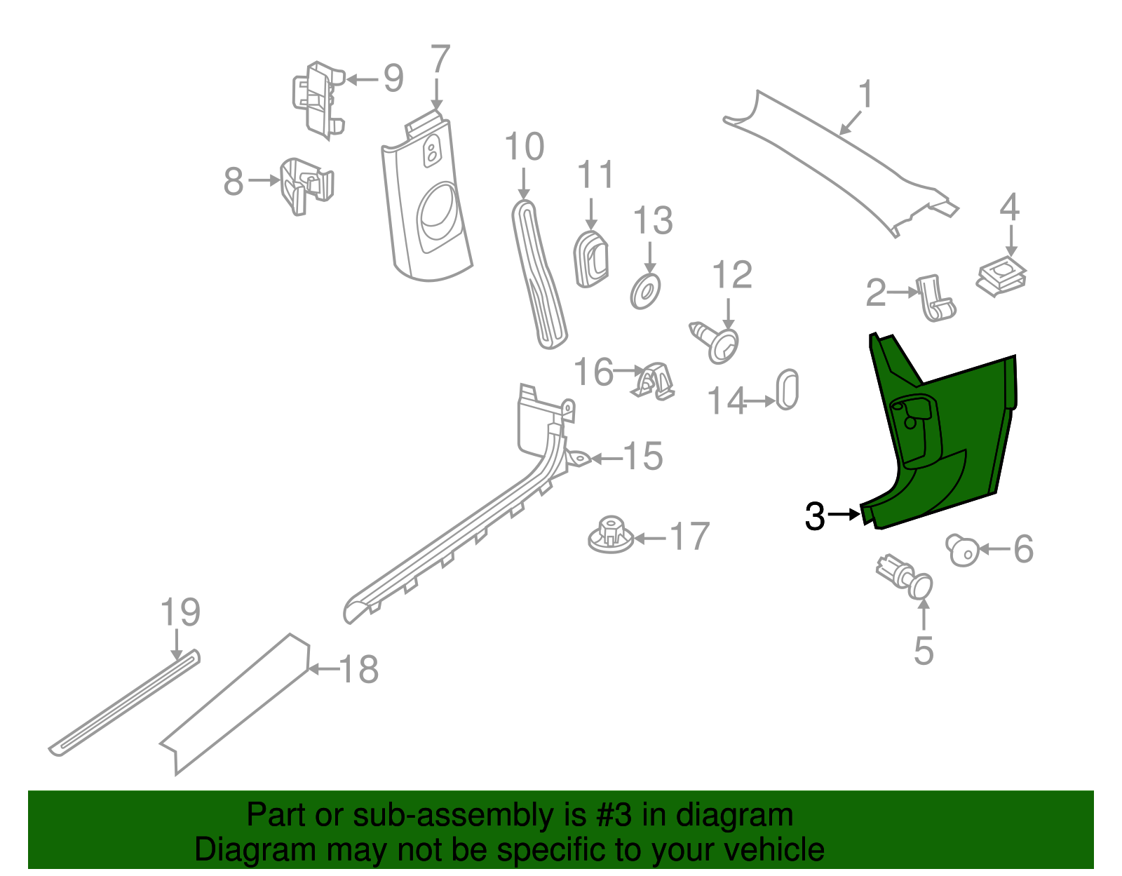 2012-2019 Volkswagen Beetle Kick Panel Trim 5C1-863-483-82V | VW Direct ...