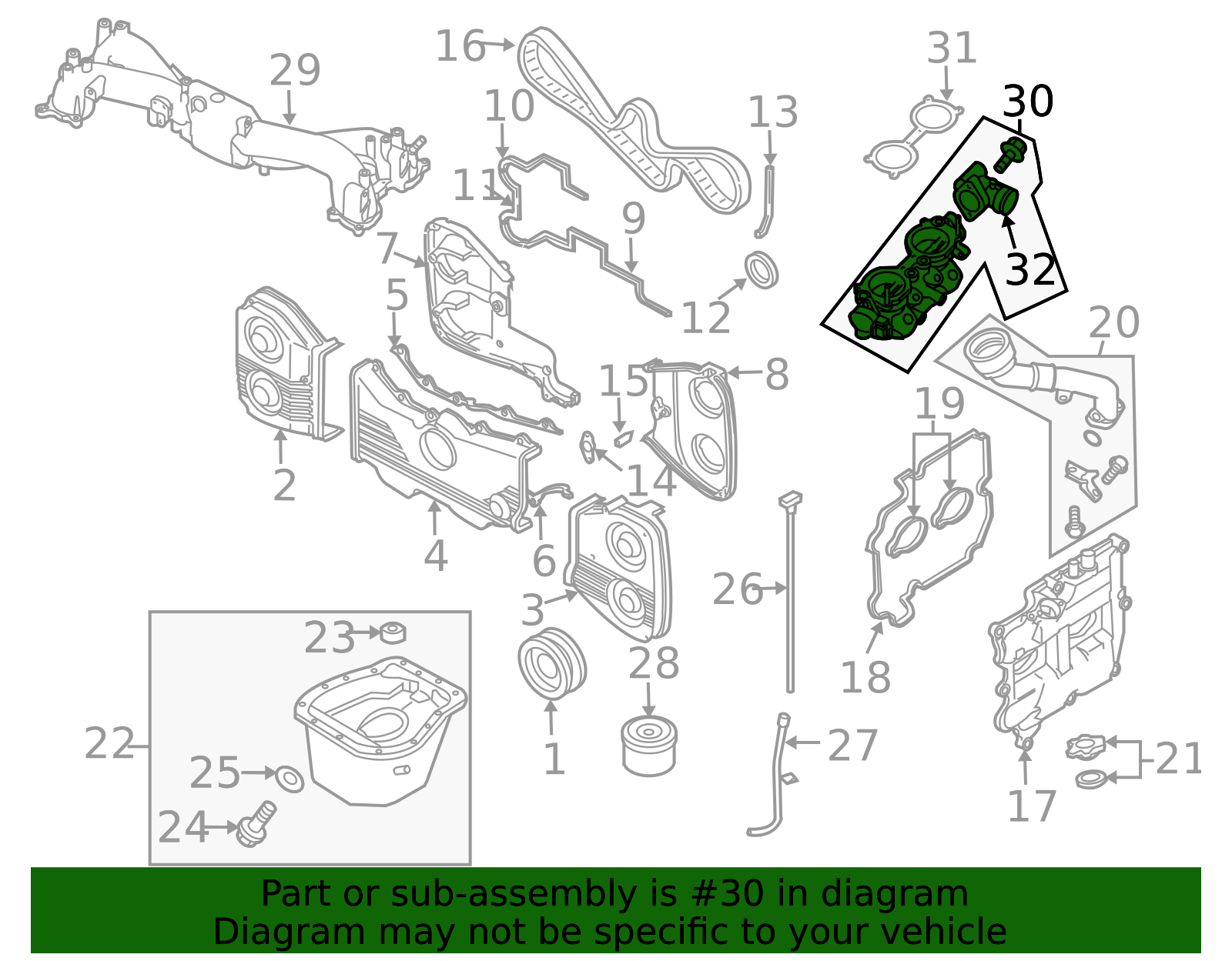 14011AB344 - 2005-2006 Subaru - Intake Manifold | Subaru Parts HQ
