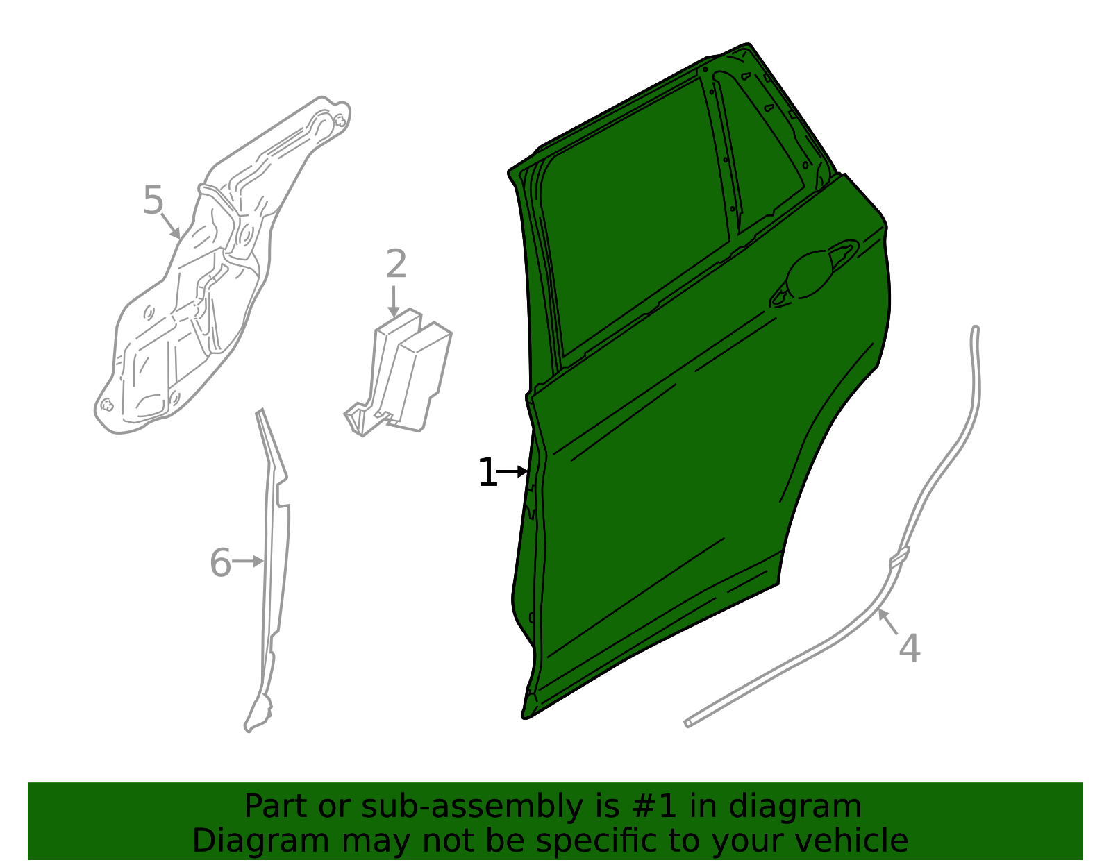 Genuine BMW 41-00-8-491-729 | Door Shell | FREE Shipping on Most Orders ...