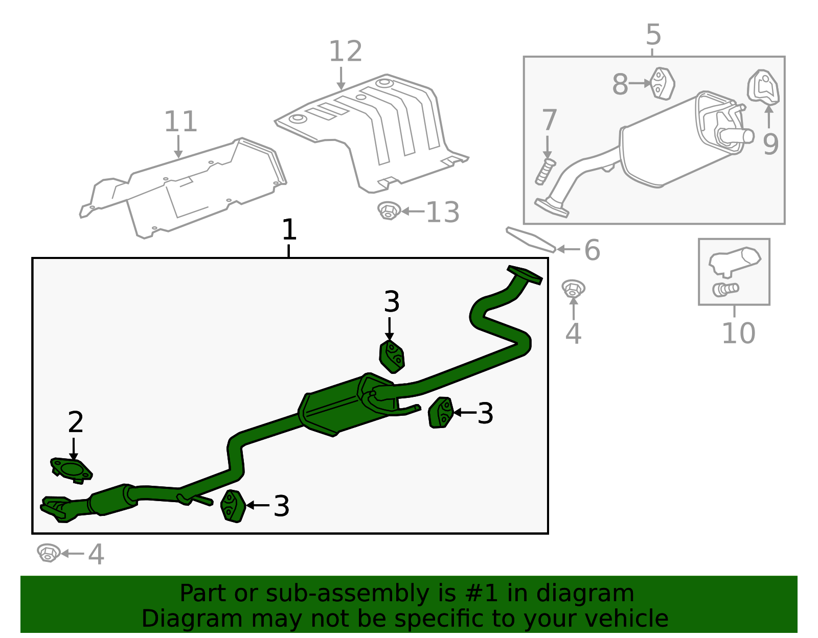 95186419 - Exhaust Intermediate Muffler Assembly 2016-2022 Chevrolet ...