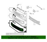 2021-2025 Ford Bronco Grille M2DZ-8200-EAPTM | OEM Parts Online