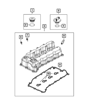 5047440AC - Cylinder Head Cover Gasket The Official Mopar eStore