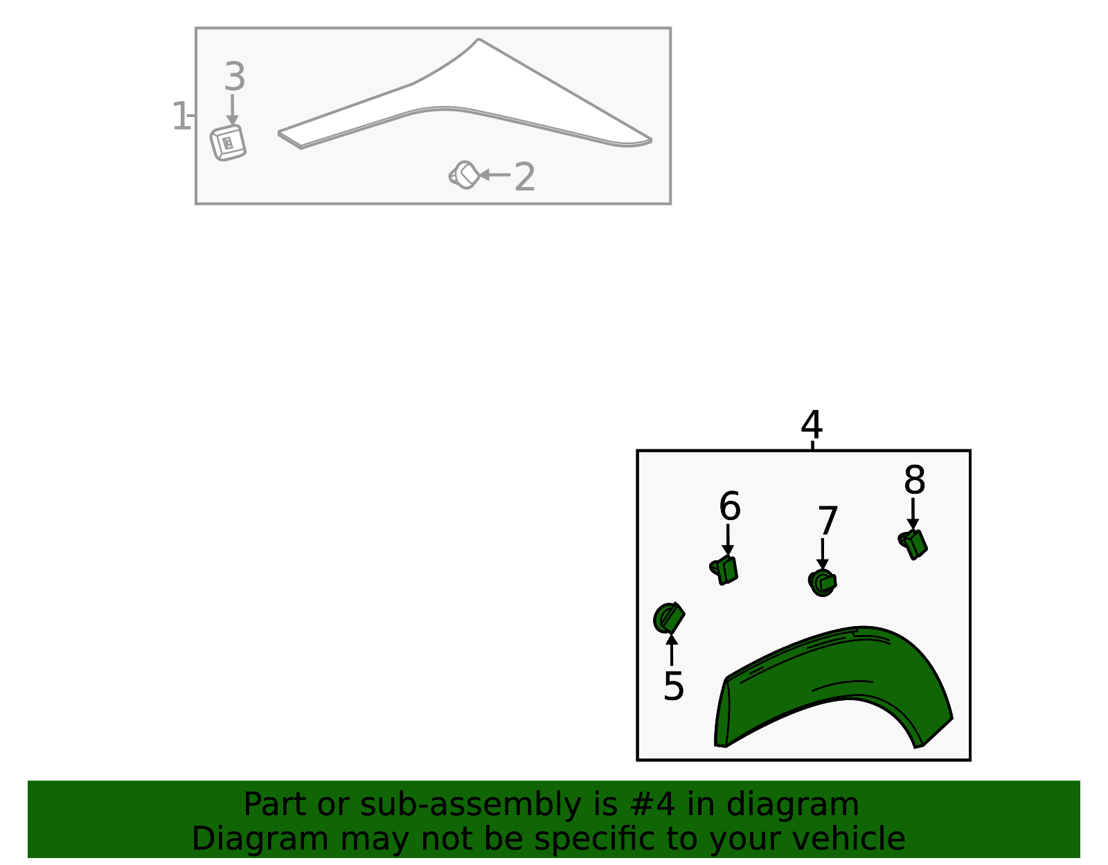 GM Parts | (42848400) - Wheel Opening Molding | GM Parts Store