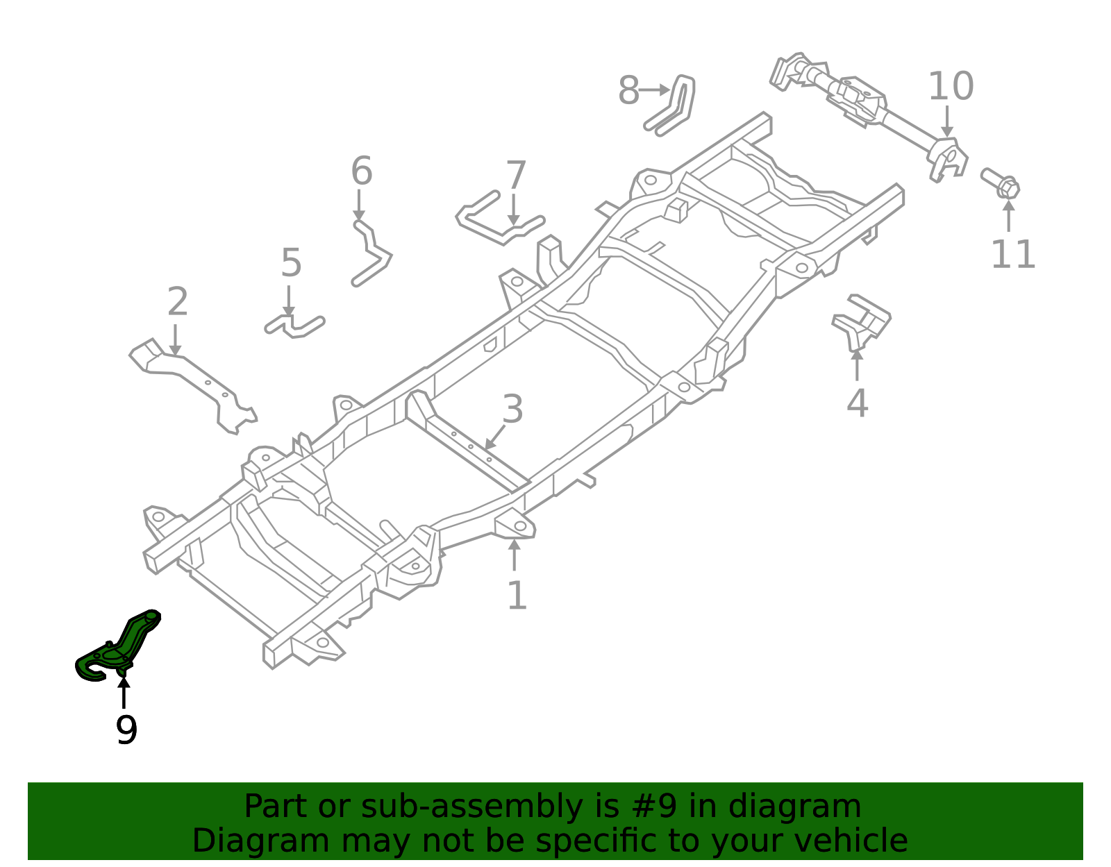 Tow Hook - Hook, Tow 55398285AA | Mopar Parts Canada