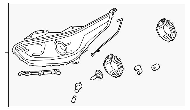 92101-M7100 - Headlamp Assembly 2019-2021 Kia Forte | Kia.Parts Store