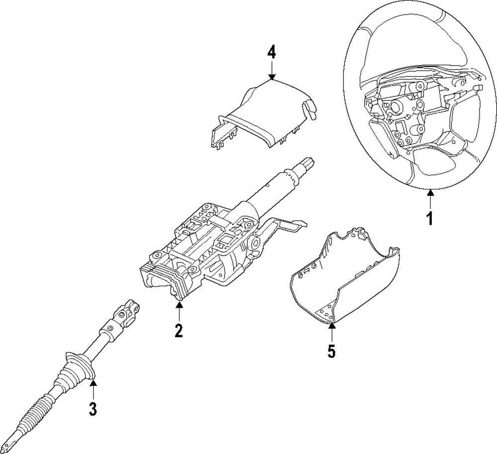 2021 GMC Acadia Black Steering Wheel 84994089 | Capital Chevy Parts