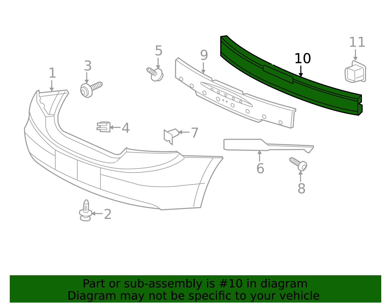2012-2013 Honda Civic 2012-2013 Honda Civic - Beam Rear Bumper 71530 ...