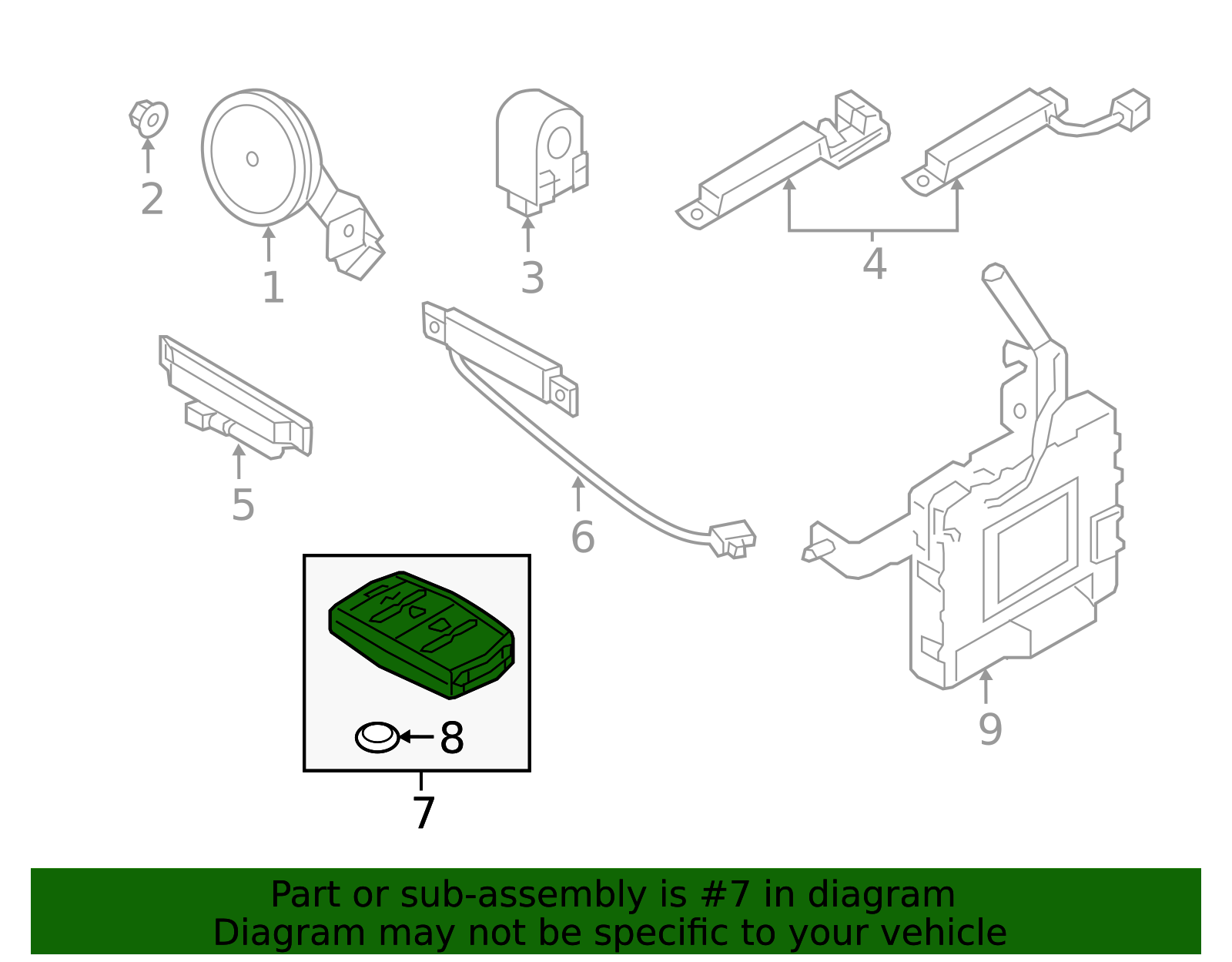 2017-2022 Genesis G90 Transmitter 95440-D2000-NNB | QuirkParts