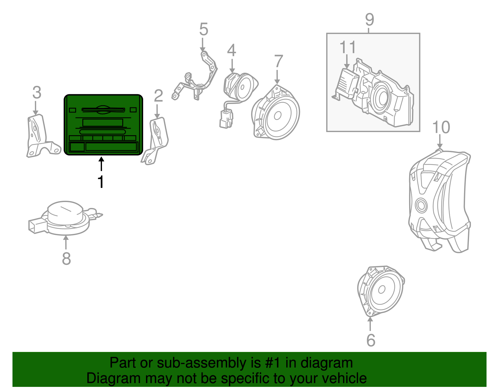 86140-04080 - AM/FM CD - 2013 Toyota Tacoma | Nucar Toyota Parts