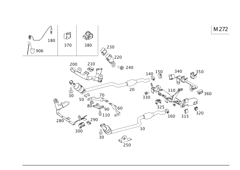 204-490-35-20-64 - Exchange Exhaust Gas Line 2010-2015 Mercedes-Benz ...