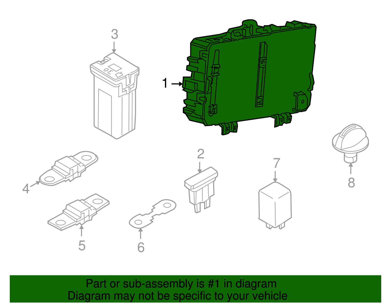 2008 Saturn Astra Rear Body Fuse Block 93191286 | Capital Chevy Parts