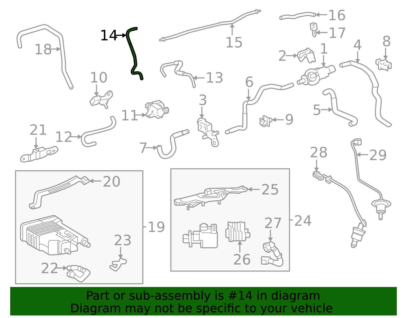2024-2026 Toyota Evaporative Emissions System Lines 25770-25030 ...