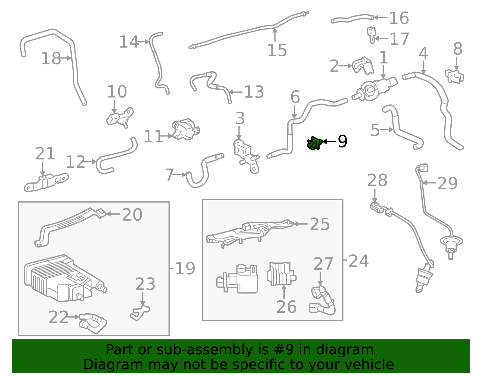 77196-48010 - Evaporative Emissions System Line Clip 2024-2026 Toyota ...