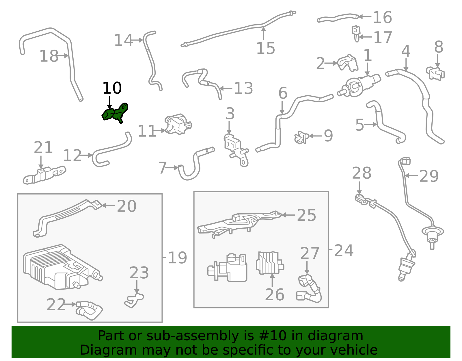 89421-60050 - 2022-2024 Toyota - Manifold Absolute Pressure Sensor ...