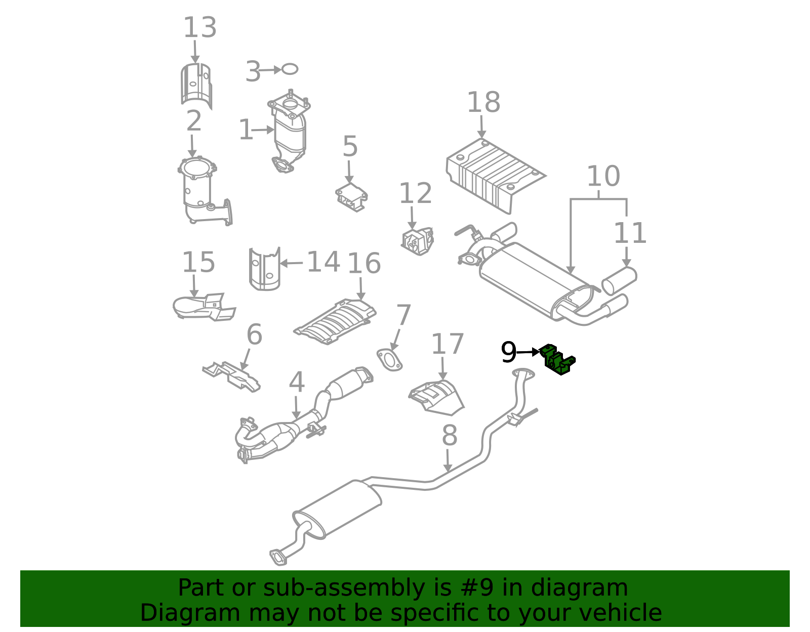 20621-CA000 - Resonator & Pipe Mount Official Nissan Parts Store