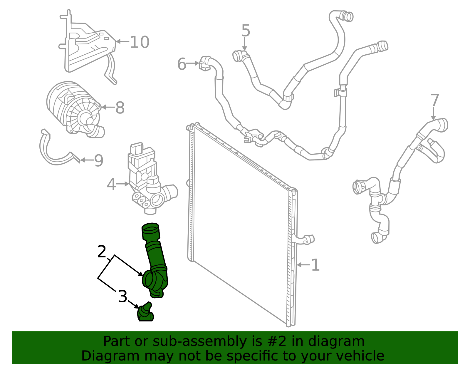 167-501-61-03 - Coolant Hose 2020-2021 Mercedes-Benz | Mercedes-Benz ...