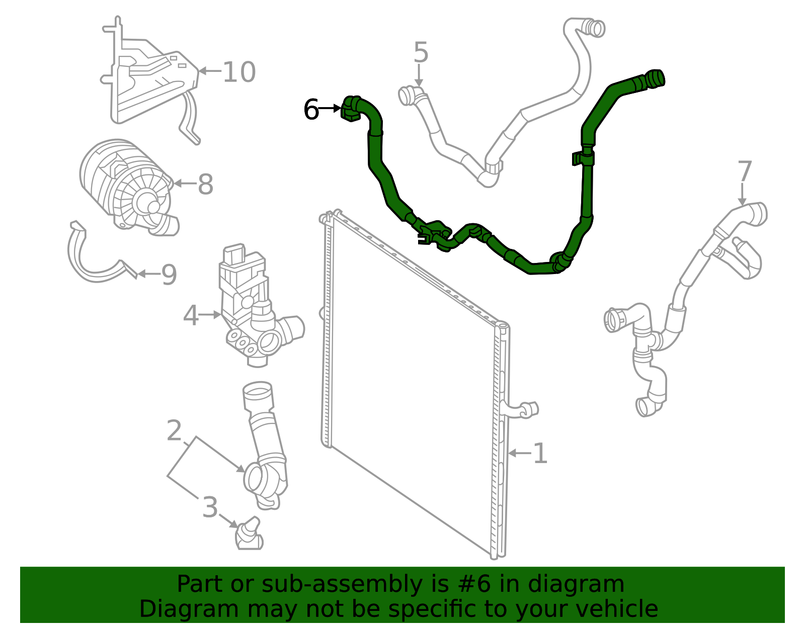 167-500-59-01 - Inter-Cooler Hose 2020-2023 Mercedes-Benz | Mercedes ...