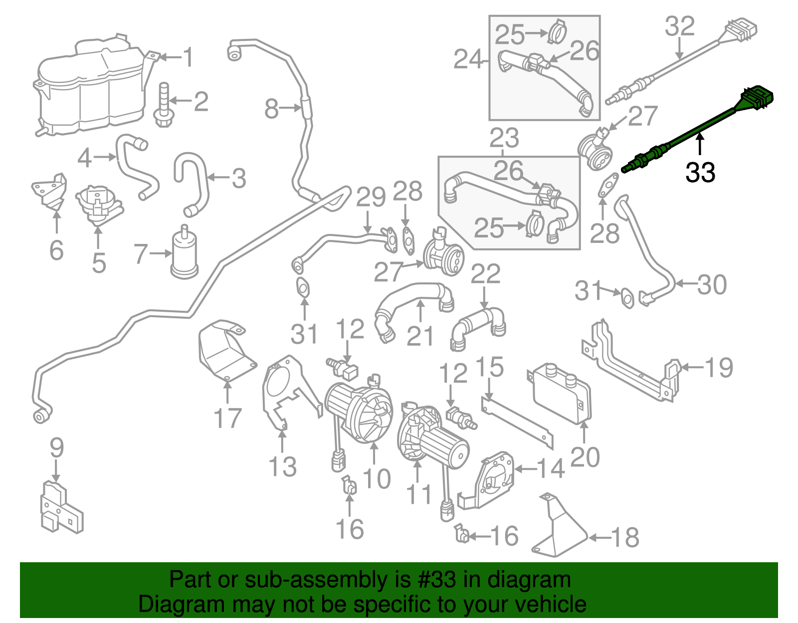07P-906-265 - Oxygen Sensor 2012-2014 Audi A8 Quattro | Audi OEM Parts Guy