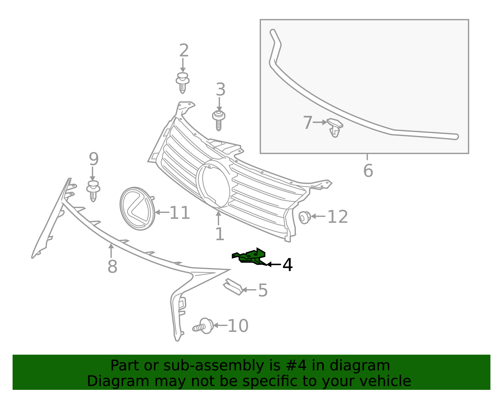 53115-30070 - Bracket - 2013-2015 Lexus | My L Parts