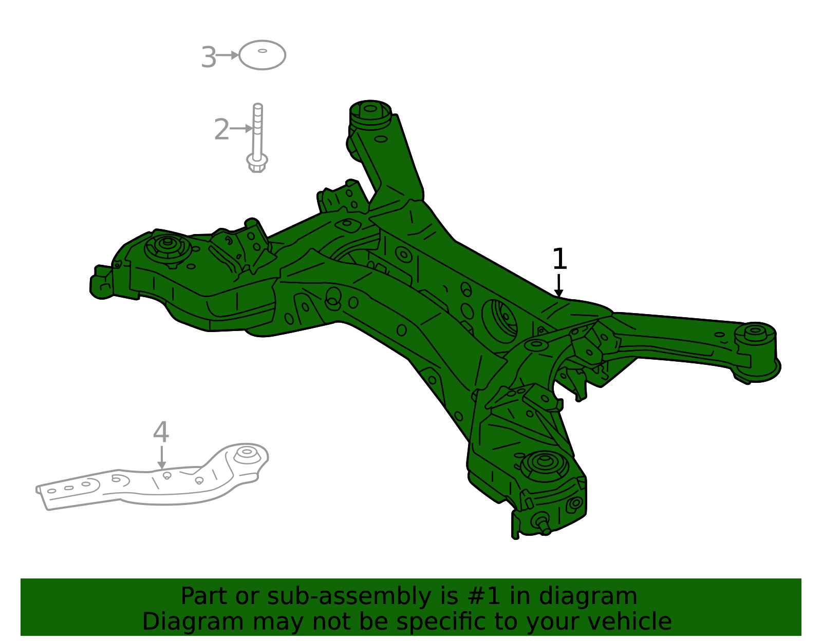 55400-6RA1A - Suspension Cross-Member 2021-2025 Nissan Rogue | Official ...