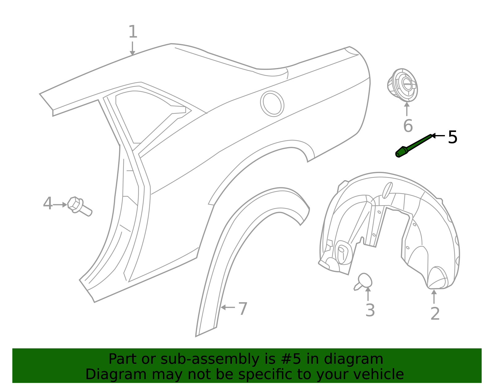2005-2024 Mopar Wheelhouse Liner Rivet 06504737 | Mopar Parts Canada