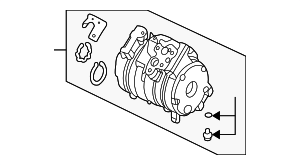 OEM 2003-2007 Honda Accord Compressor 38810-RAA-A01 | Honda Automotive ...