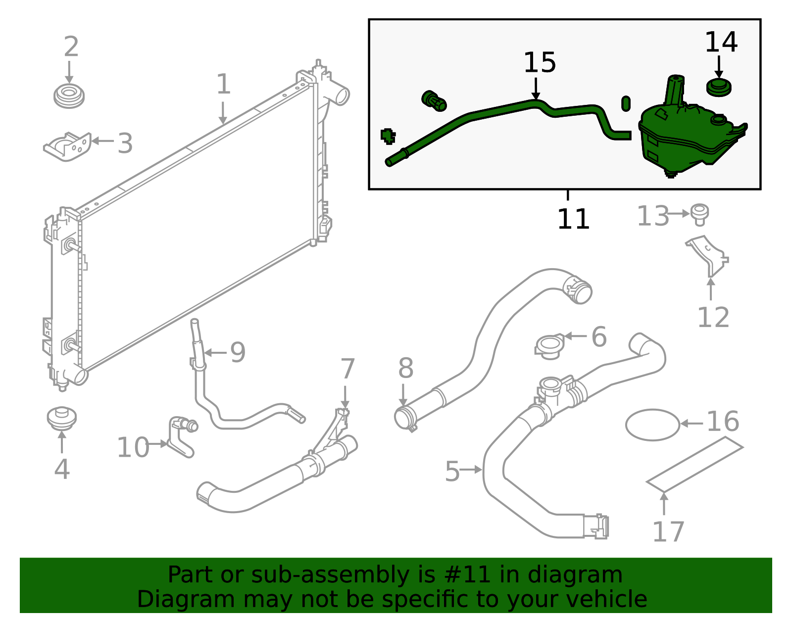 2019-2025 Nissan Altima Reservoir Assembly 21710-6CA0A | My Nissan Part