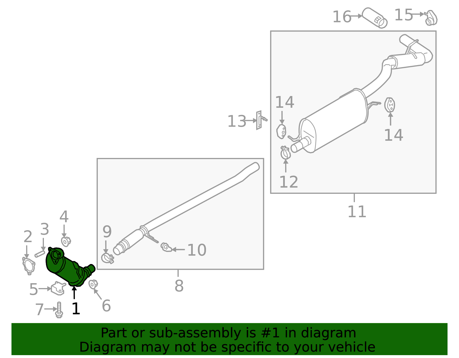 2019-2023 Ford Ranger Catalytic Converter KB3Z-5E212-F | Ford OEM Parts ...
