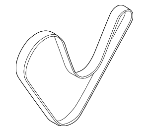 Hyundai - 25212-2E820 - Serpentine Belt - 2011-2016 Hyundai | OEM ...