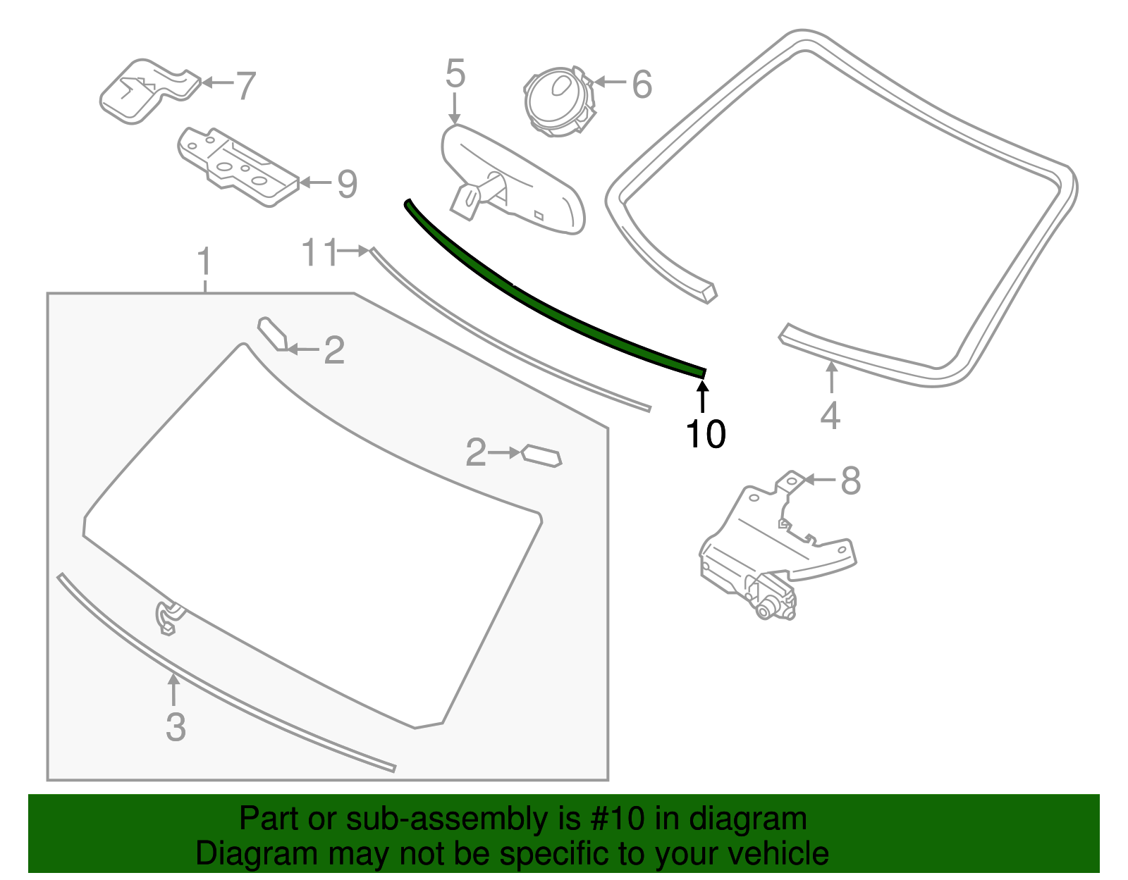 2011-2020 Infiniti Upper Molding 72751-1LA0A | OEM Parts Online