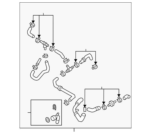 5C0-122-101-AB - Radiator Hose 2012-2014 Volkswagen Passat | Volkswagen ...