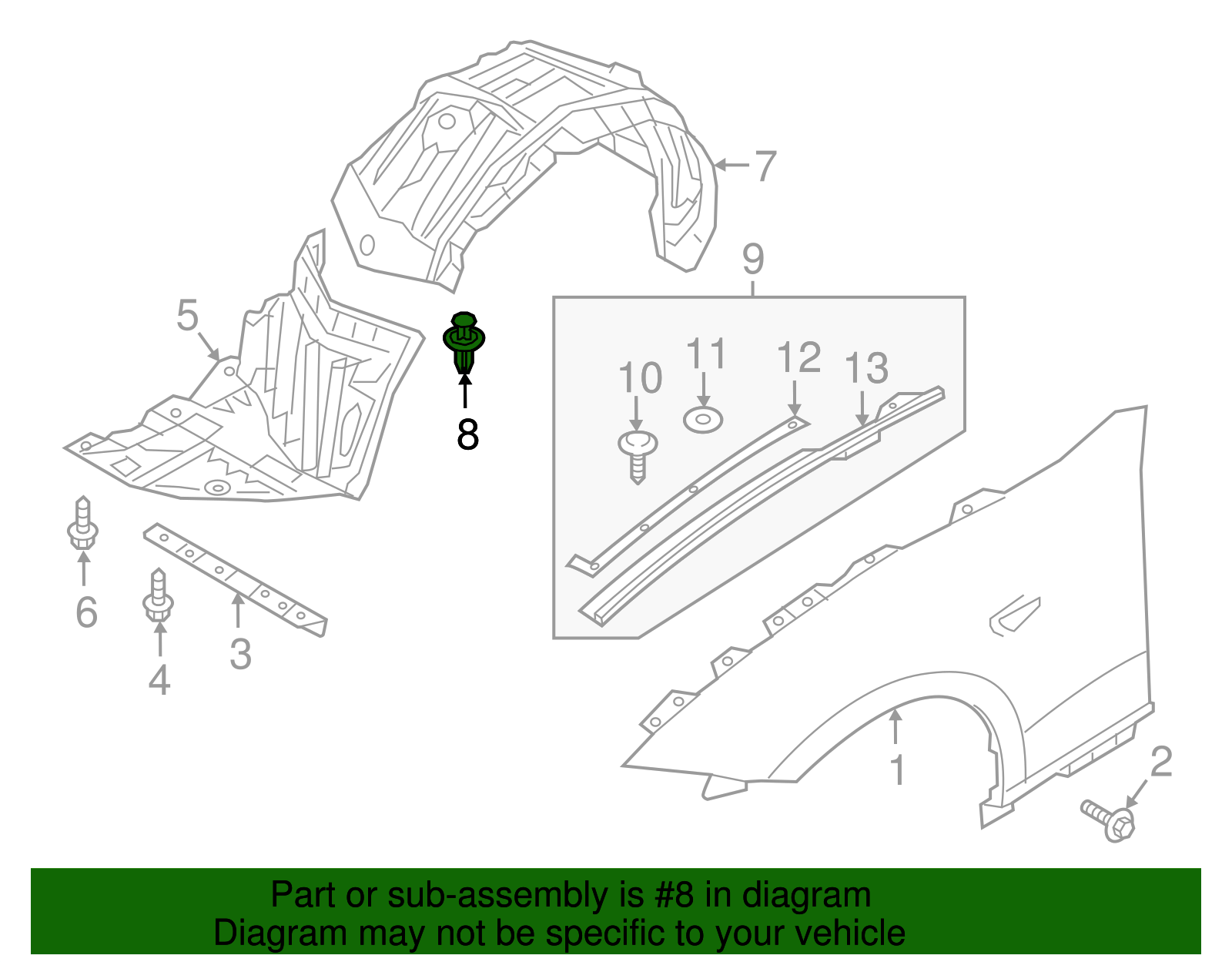B45A-56-146A - Air Inlet Cover Fastener 2013-2025 Mazda | Mazda-Parts